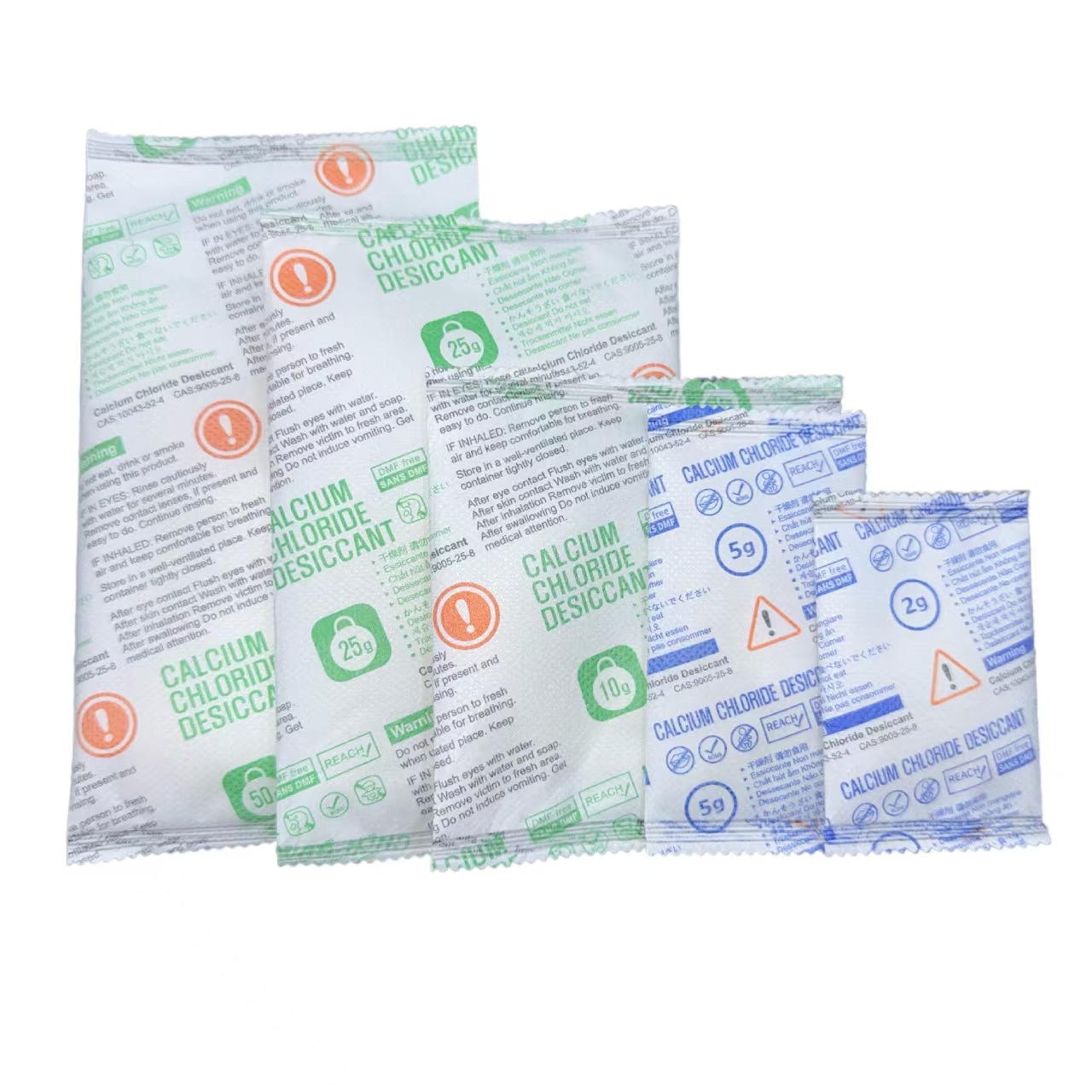 2g,5g,10g Super Dry Calcium Chloride Desiccant Packs for Boxes - Superdry